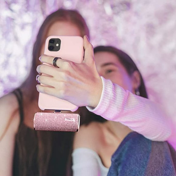 Accessories | Pink Sparkle Charger Power Bank 450mah Ultracompact ...
